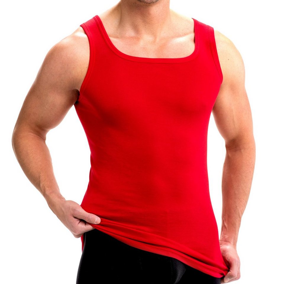 Hermko Unterhemd 16025 2er Pack Herren Unterhemd Aus Baumwolle Modal