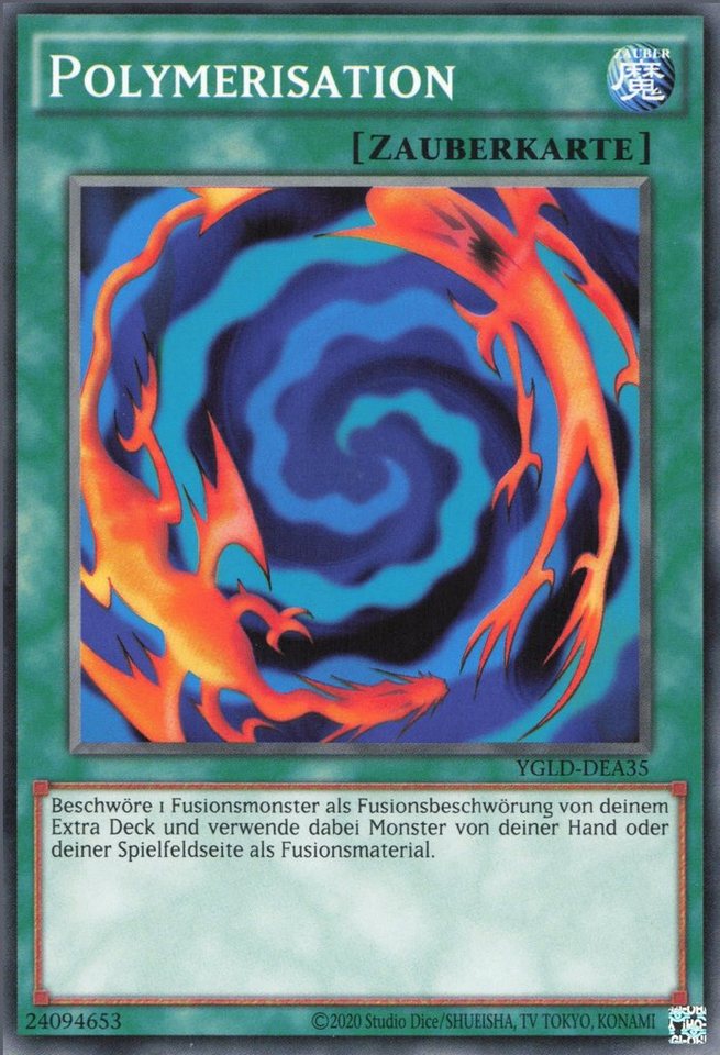 Recollectibles Sammelkarte Yugioh Karte Polymerisation V 1 Deutsch