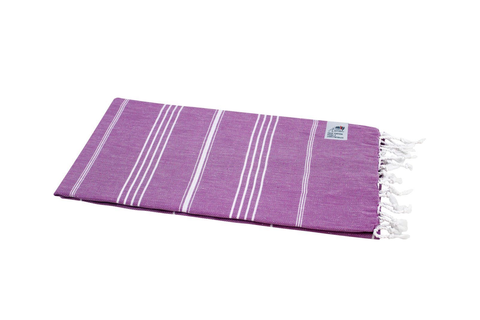 my Hamam Hamamtuch Saunatuch XL Badetuch 100x210 cm, lila, Baumwolle (1-St), extra groß ...