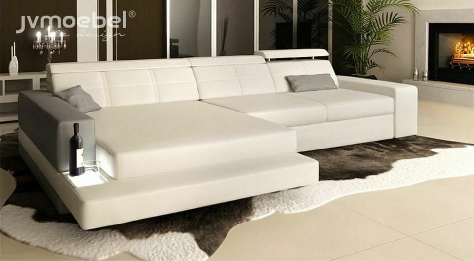 Jvmoebel Ecksofa Eck L Form Textil Sofa Design Ledersofa Ecksofa