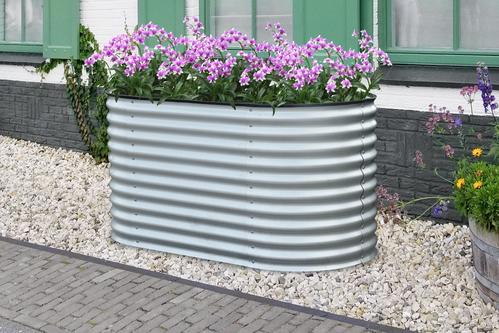 Floraworld Hochbeet, Aus stabilem Stahl Aluminium