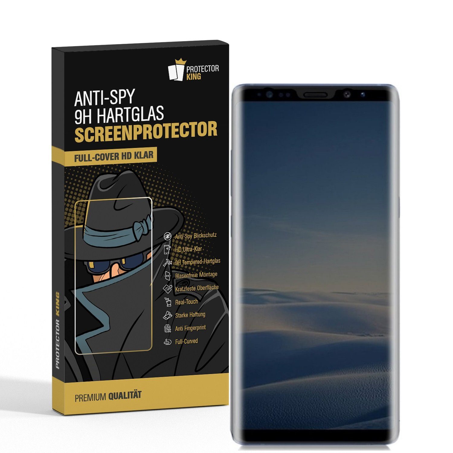 Protectorking Schutzfolie 1x 9H Panzerglas für Samsung Galaxy Note 9 ...