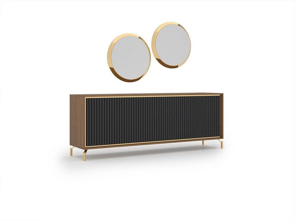 Jvmoebel Sideboard Esszimmer Modern Essgruppe Sideboard Mit 2x Spiegel