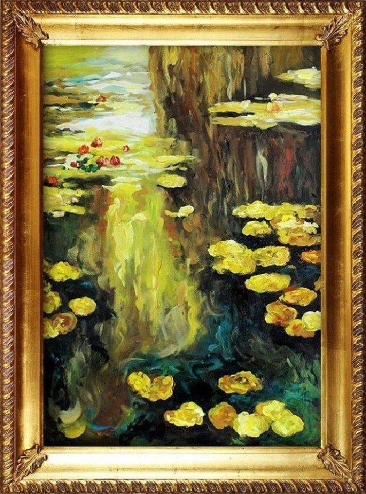Jvmoebel Ölbild Claude Monet Wasser Lilien Ölbild Bilder Gemälde Mit