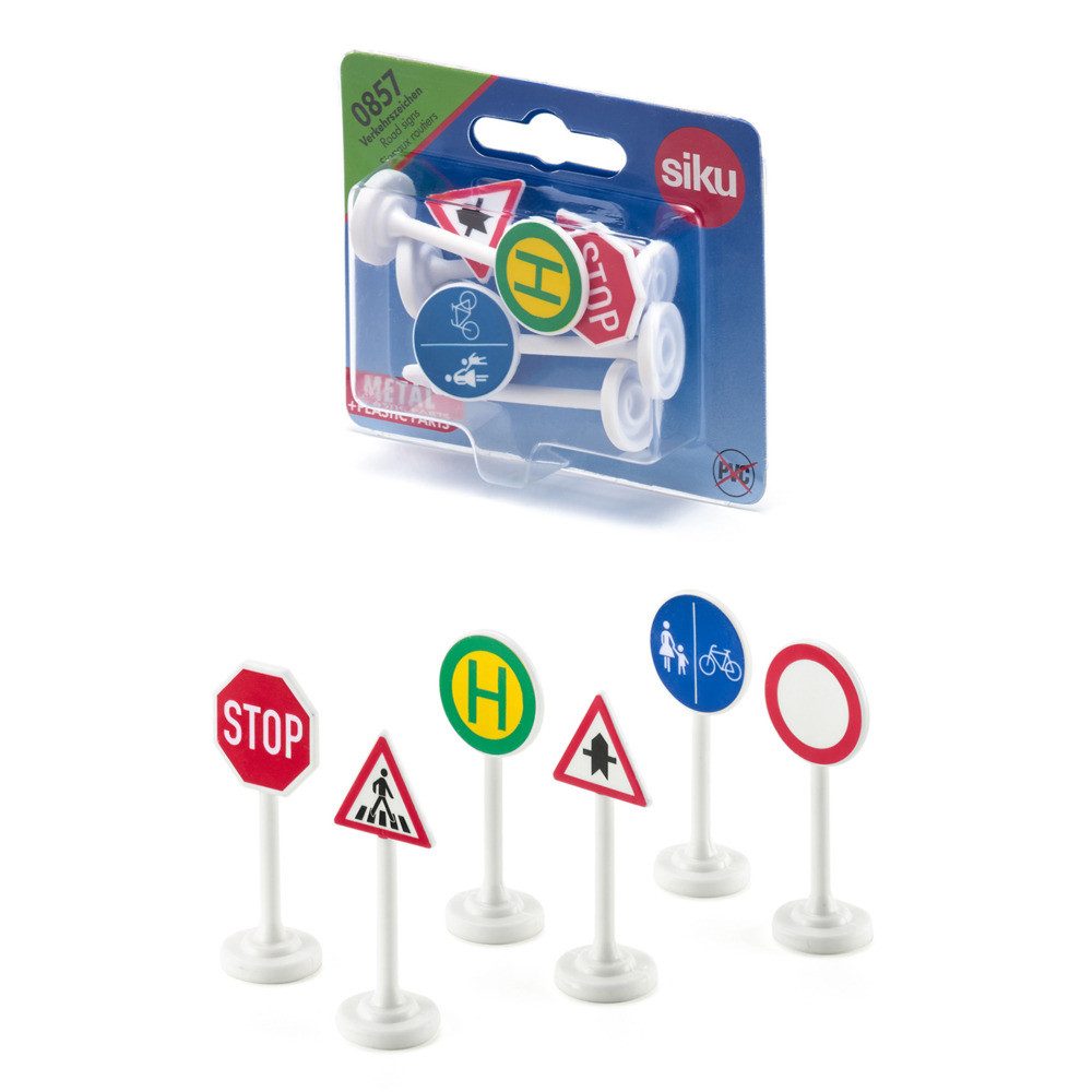 Siku Modellauto siku 0857, Verkehrszeichen-Set, 6-teilig, Sammlerauto