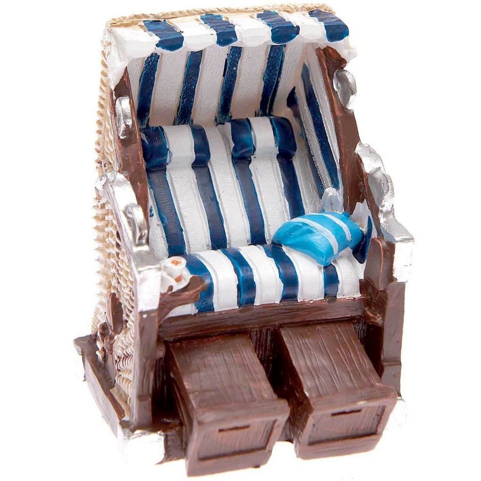 Rico Design Dekoobjekt Ohhh Lovely Deko Strandkorb Blau Weiß 5x65cm