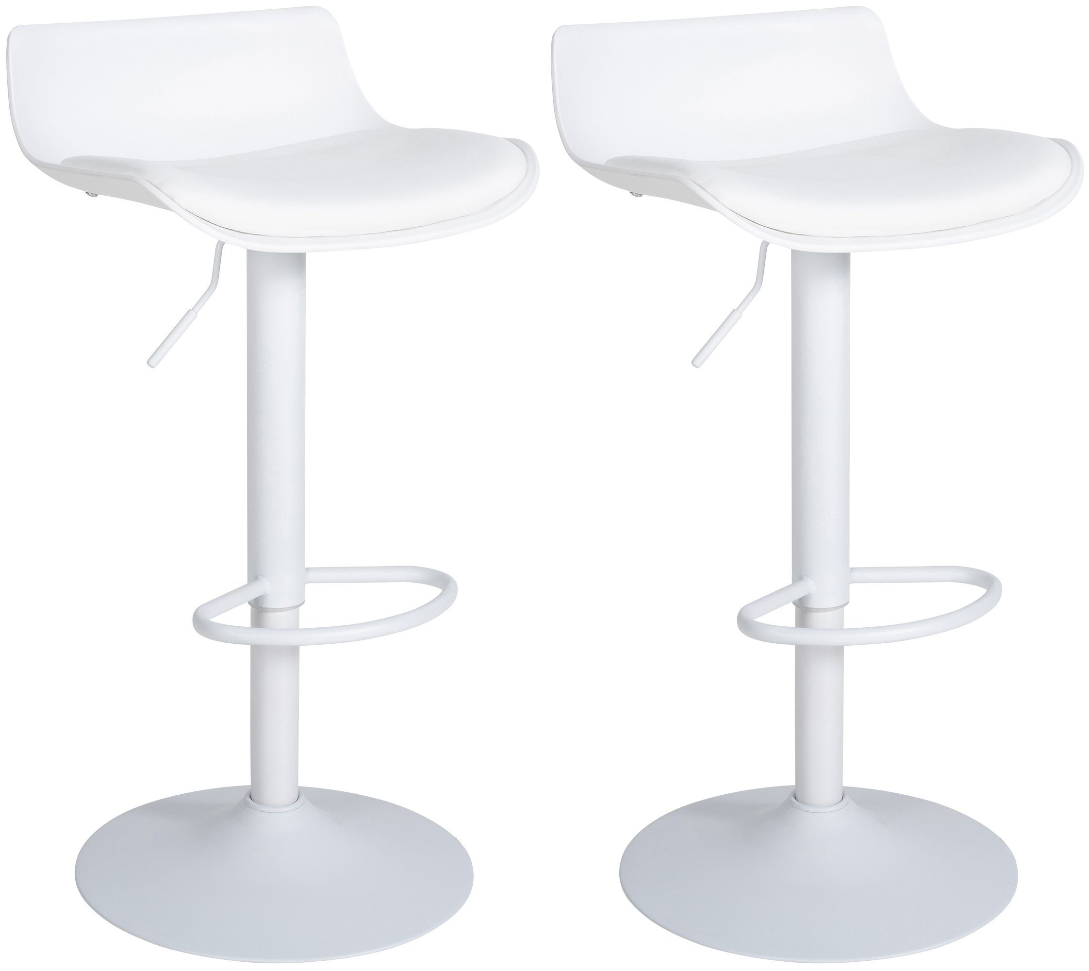 CLP Barhocker Aveiro Kunstleder (2er Set), drehbar mit Höhenverstellung