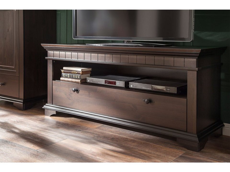 Möbelando Tv Board Lynea Tv Lowboard Im Landhausstil Aus Kiefer