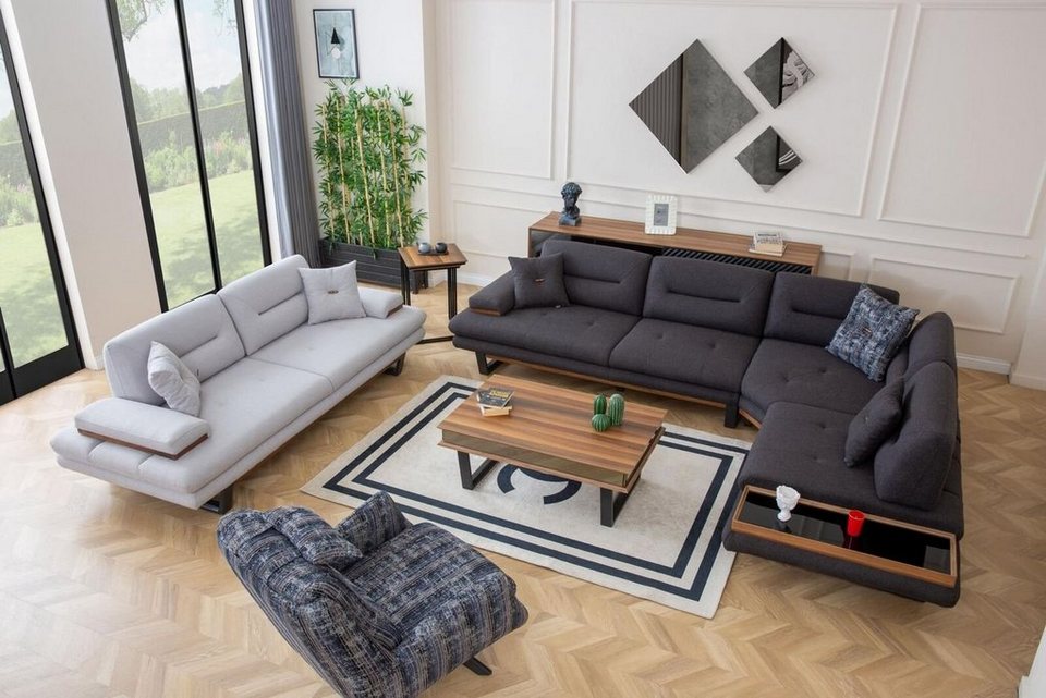 Jvmoebel Wohnzimmer Set Stilvoll Set Wohnzimmer Moderner Sofagarnitur