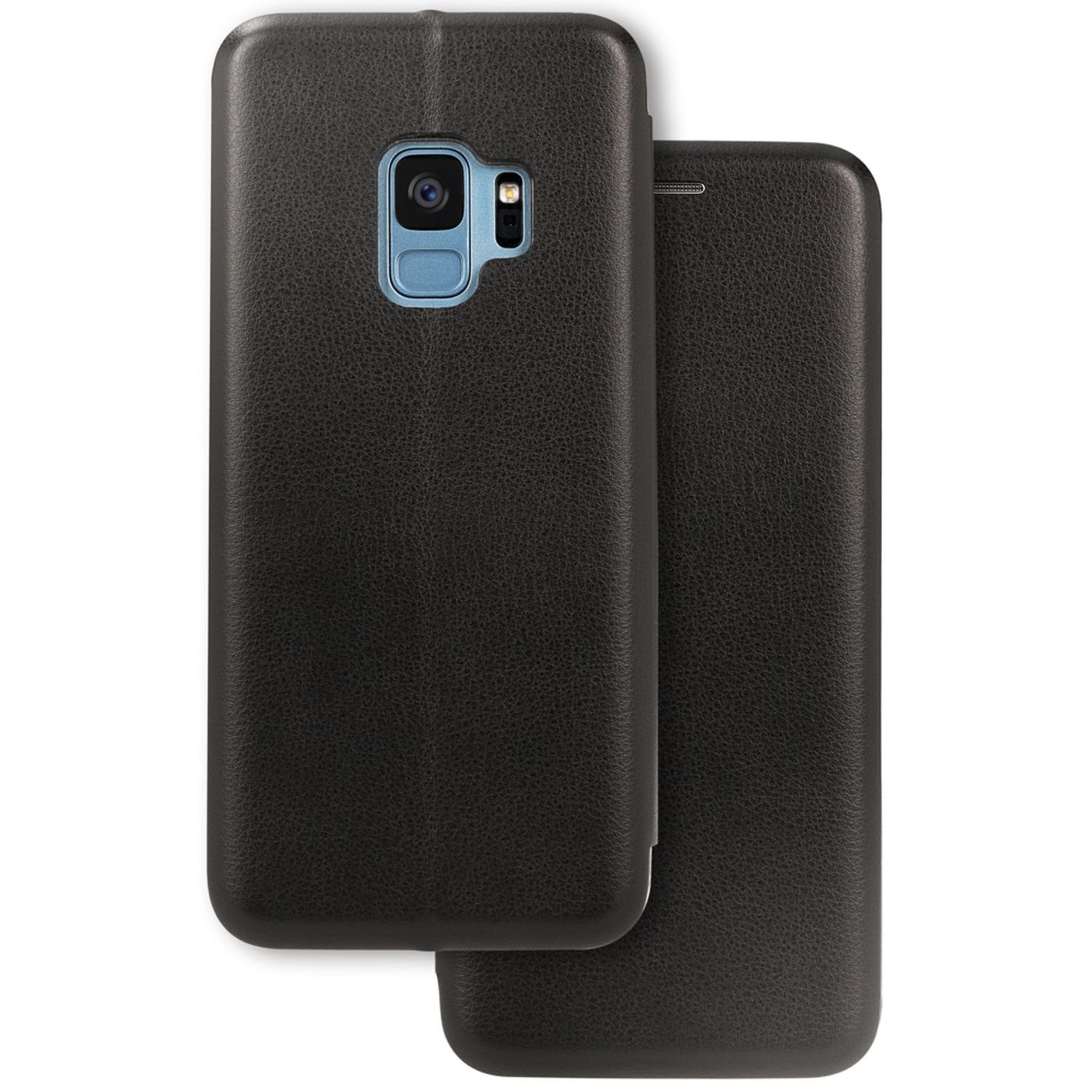 Nalia Smartphone Hülle Samsung Galaxy S9 Kunstleder Flip Case Hülle