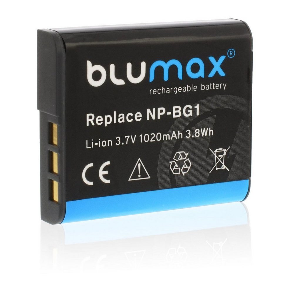 Blumax Akku passend für Sony NP-BG1 1020 mAh (3,6V) Kamera-Akku Blumax Akku passend für Sony NP-BG1 1020 mAh (3,6V) Kamera-Akku