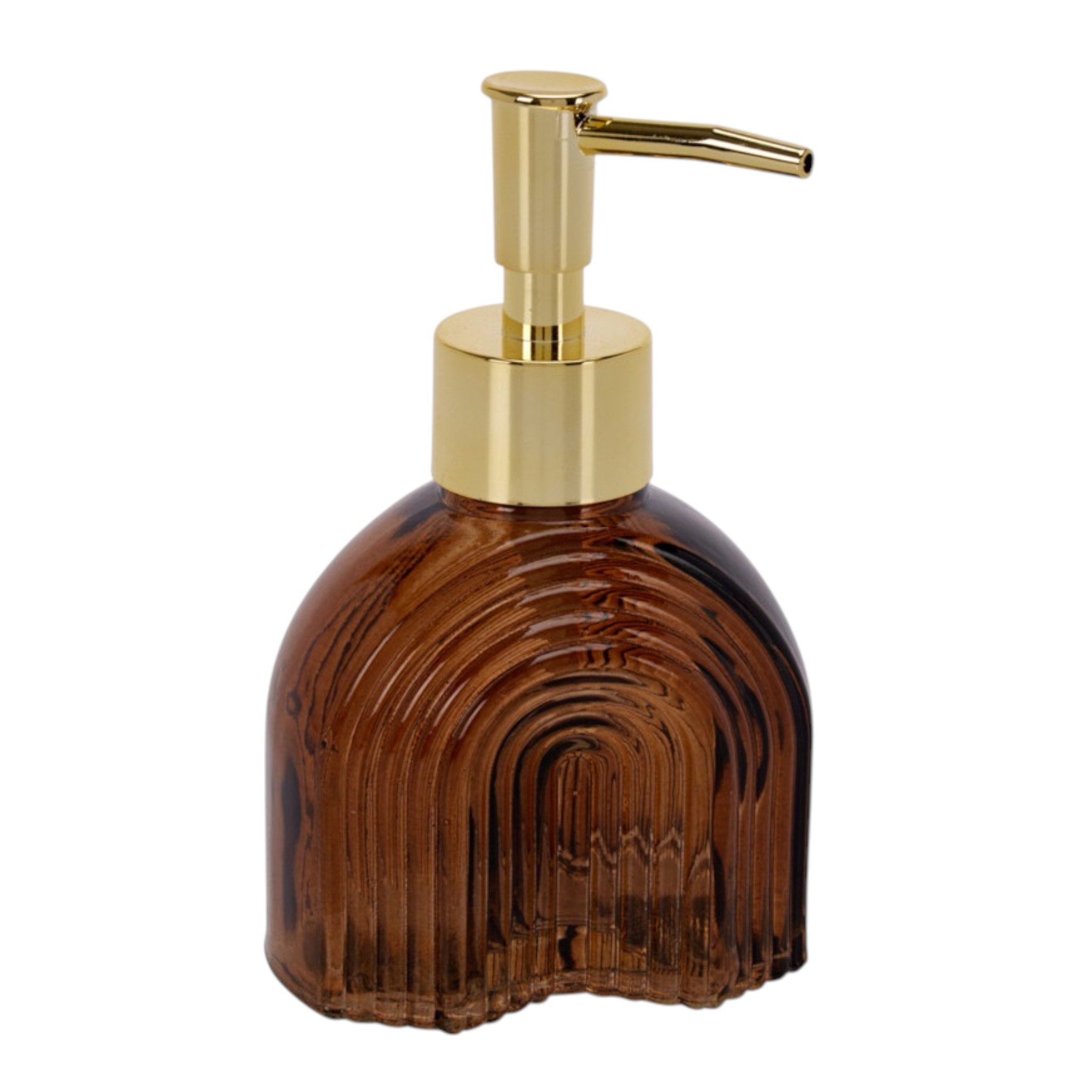 Seifenspender Glas Braun