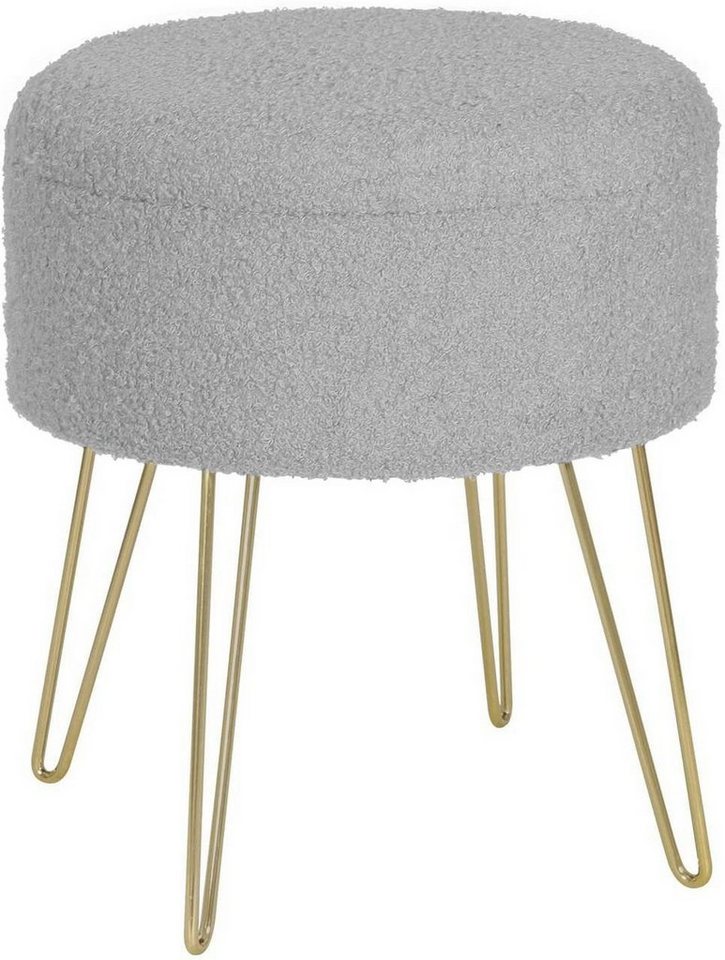 Woltu Sitzhocker 1 St Sitzhocker Mit Stauraum Runder Fußhocker Teddy