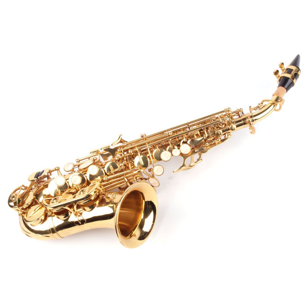 Karl Glaser Saxophon Sopran Saxophon gebogen, Hoch Fis Klappe