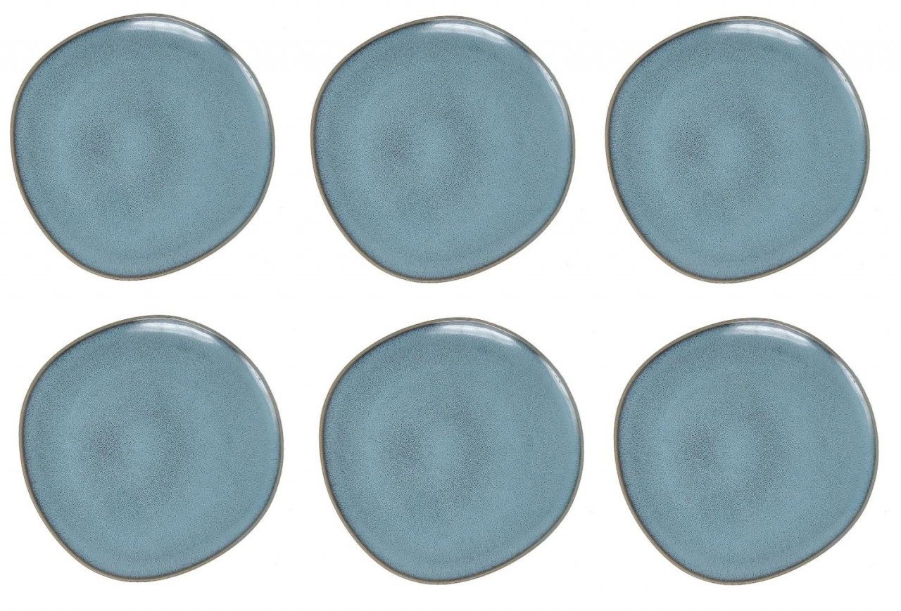 Villeroy & Boch Speiseteller Lave Glacé, Blau H:2.7cm D:28cm Steingut