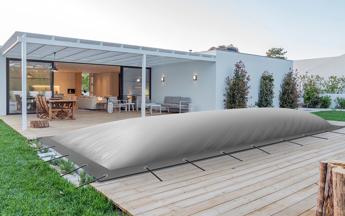 ᐅ AirDeluxe Pool-Abdeckplane (Profi-Qualität) Rechteckige aufblasbare ...