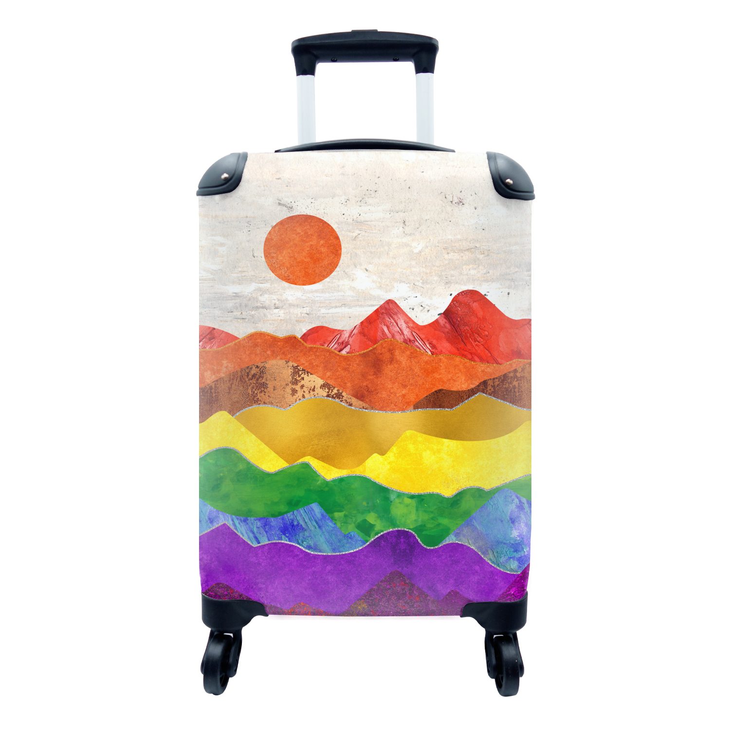 Muchowow Handgepäckkoffer Regenbogen Stolz Schwul 4 Rollen