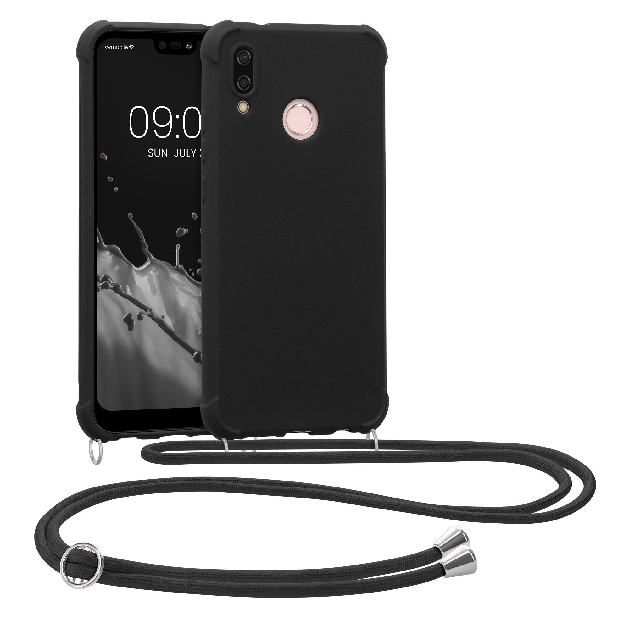 Kwmobile Handyhülle Hülle Für Huawei P20 Lite Mit Metall Kette Zum