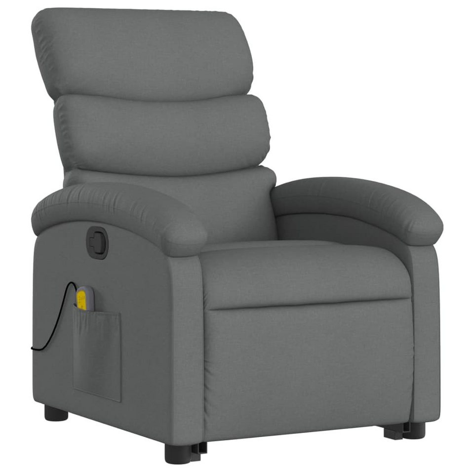 Vidaxl Sessel Massagesessel Mit Aufstehhilfe Dunkelgrau Stoff 1 St