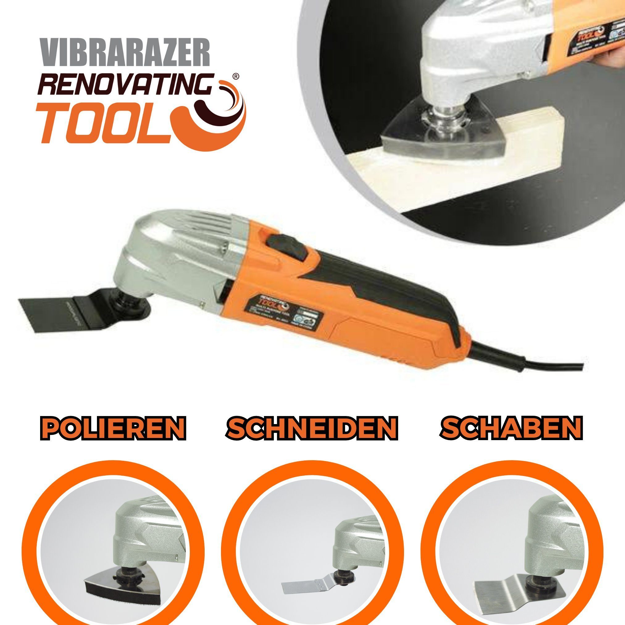 Best Direct® Elektro-Multifunktionswerkzeug Vibrarazer Renovating Tool ...