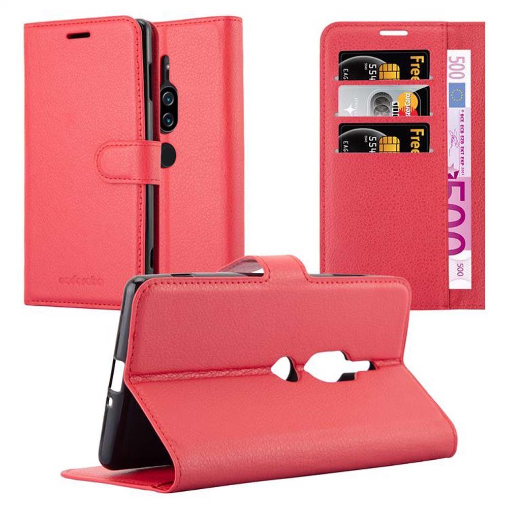 Cadorabo Handyhülle Book Stand Sony Xperia Xz2 Premium Klappbare