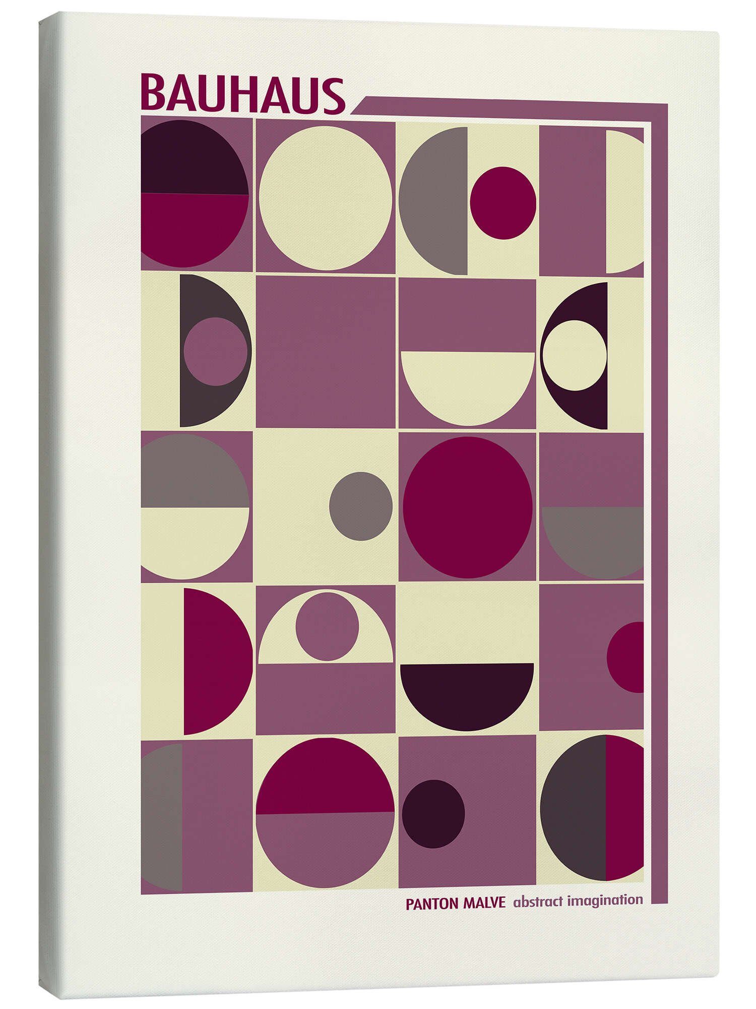 Posterlounge Leinwandbild Mandy Reinmuth Bauhaus Panton Malve Mid