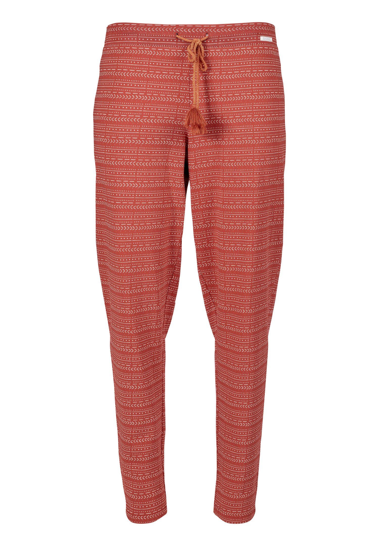 Skiny Pyjamahose Modisches Design Schlafanzughose Mit Schmal