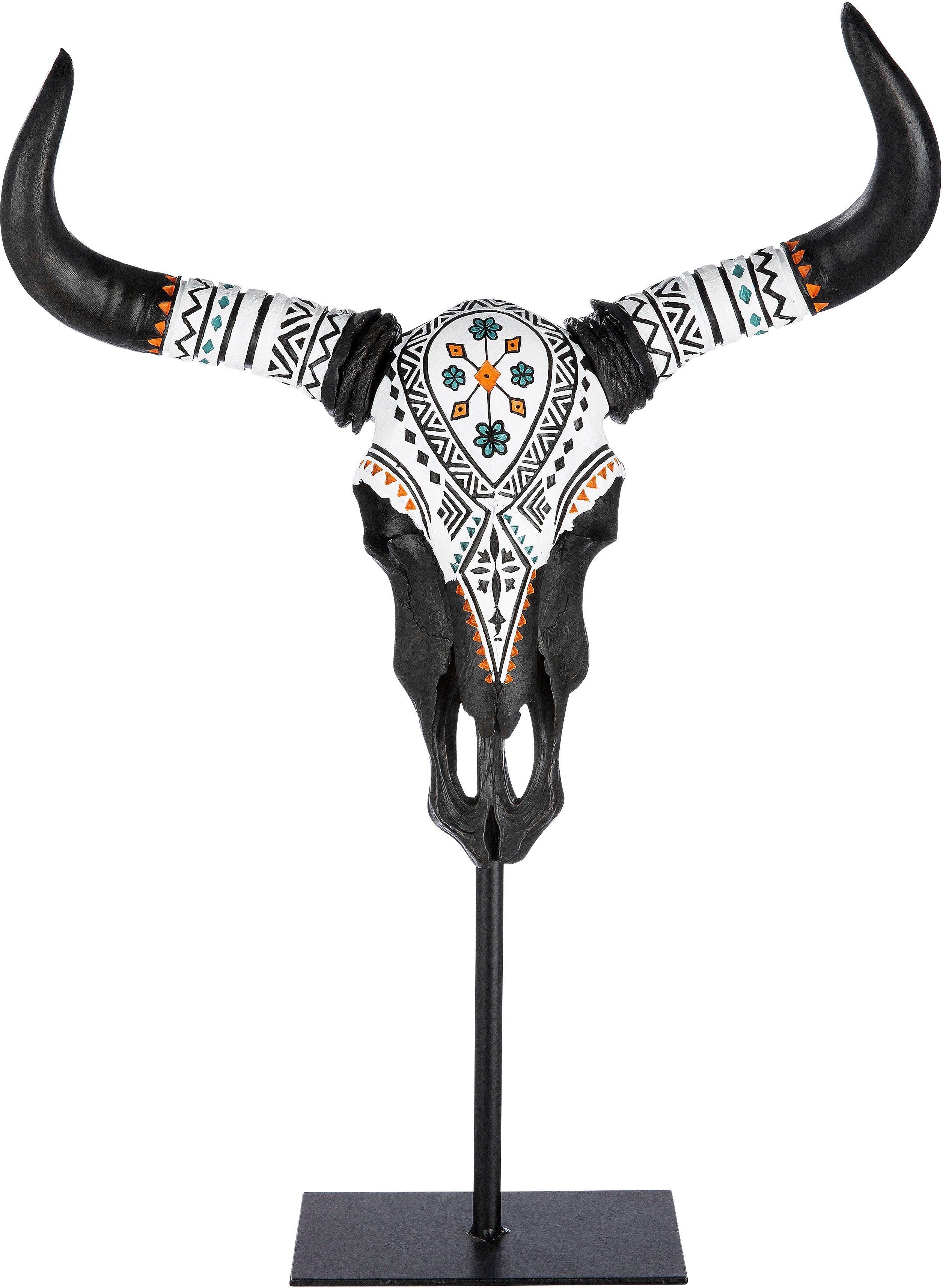 Casablanca By Gilde Dekofigur Skulptur Stier Native Schwarz 1 Stück