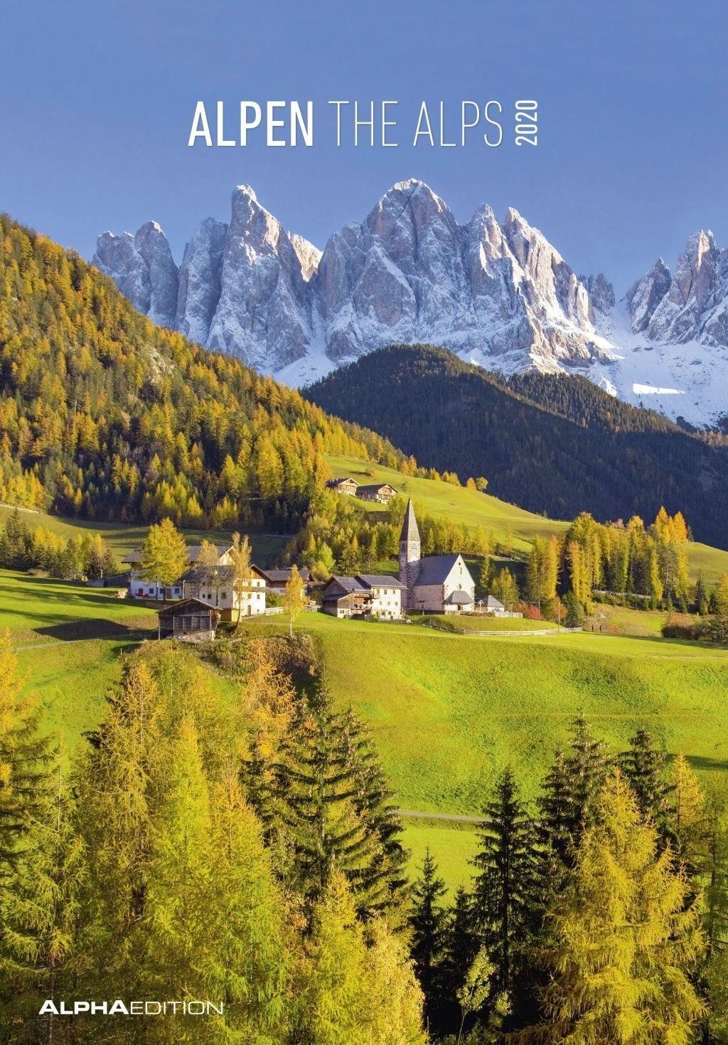 Alpha Edition Terminkalender Alpen / The Alps 2020