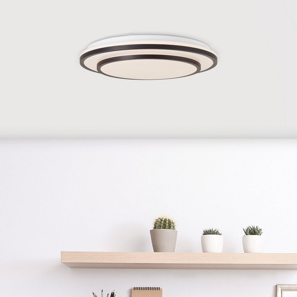 Lightbox Led Deckenleuchte Dimmfunktion Led Fest Integriert Warmweiß