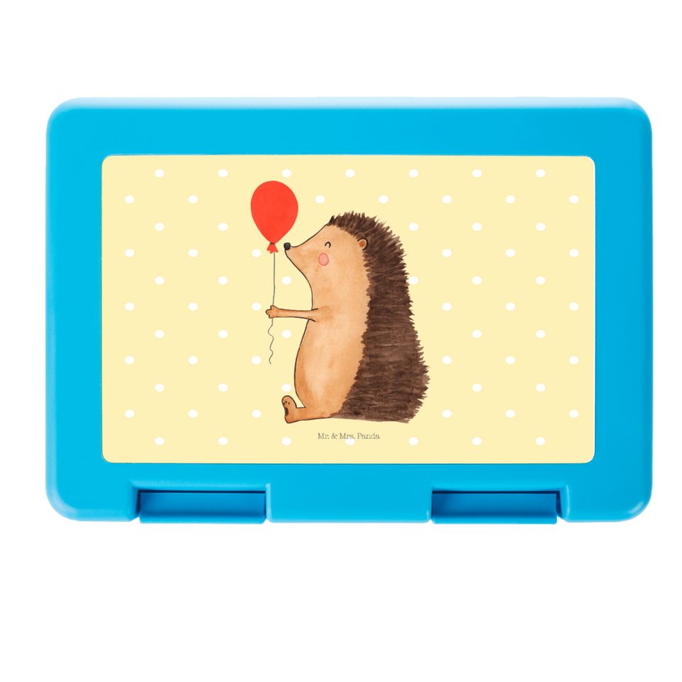Mr And Mrs Panda Butterdose Igel Luftballon Gelb Pastell Geschenk