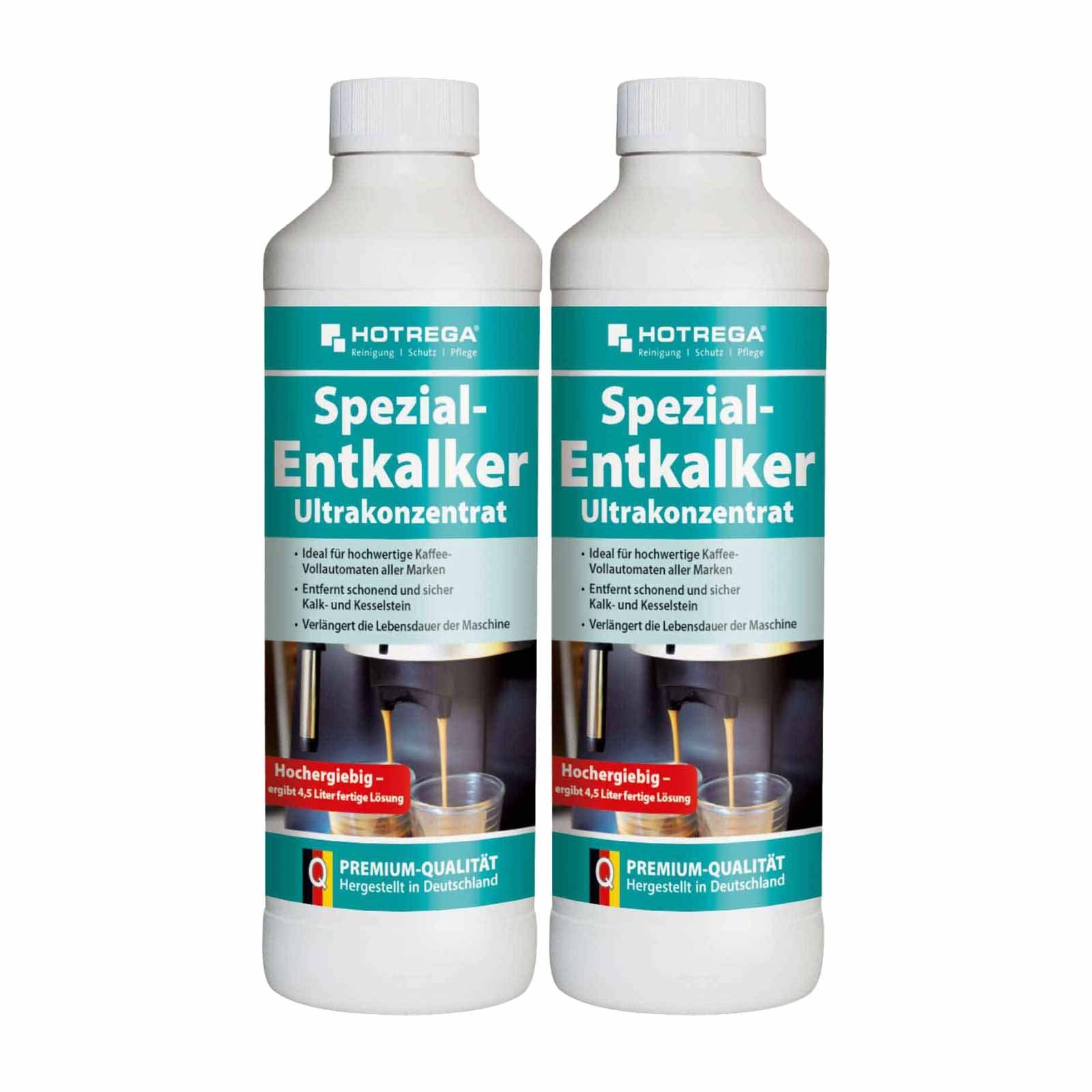 HOTREGA® Spezial Entkalker Kaffeemaschine reinigen Kalkentferner 500ml Konz. Kalklöser