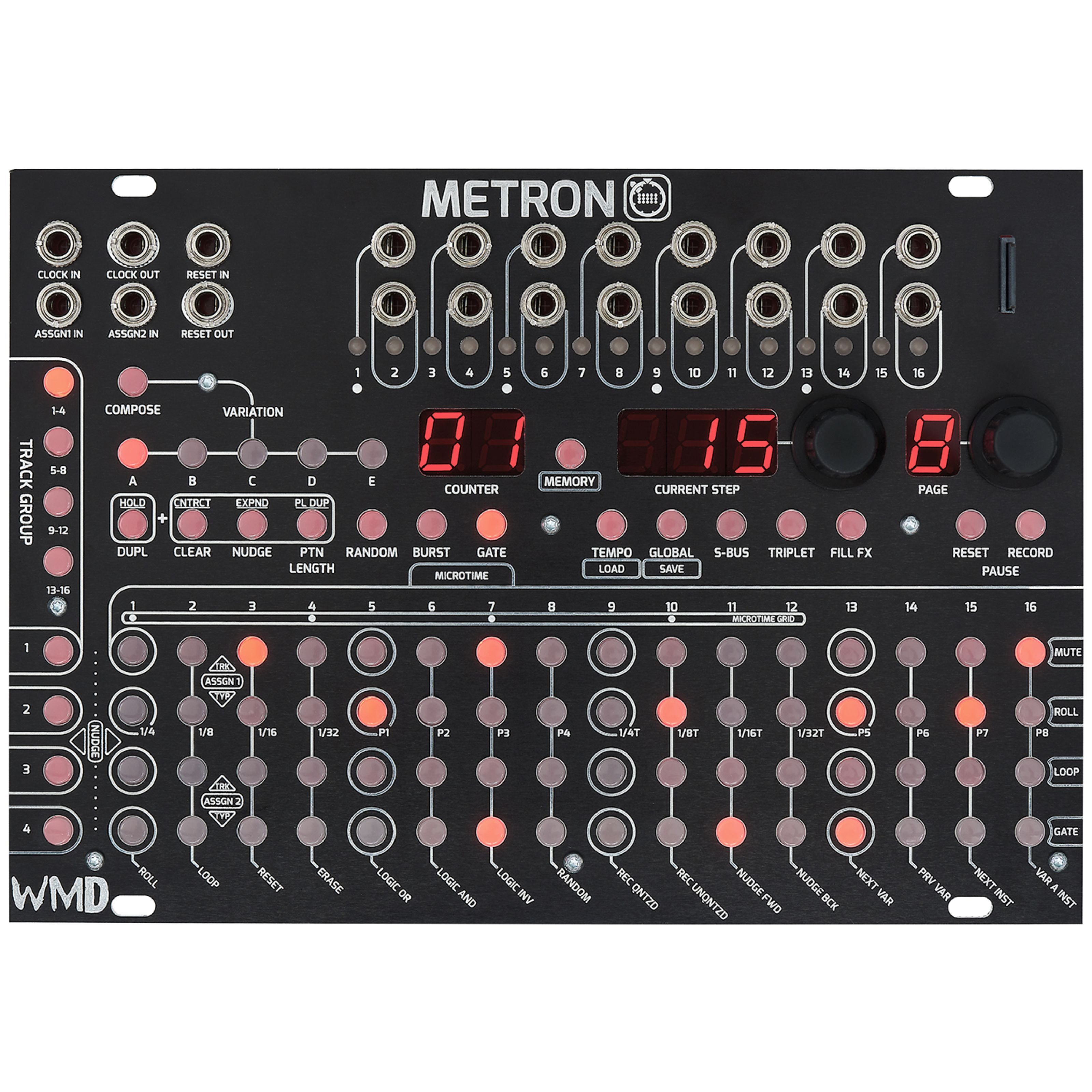 WMD Synthesizer (Modular Synthesizer, Sequenzer-Module), Metron ...