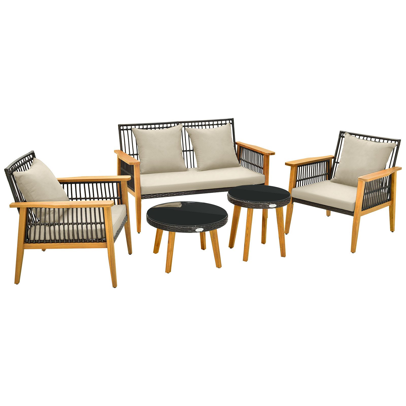 Komfotteu Gartenlounge Set Gartensitzgruppe Mit Weichen Kissen
