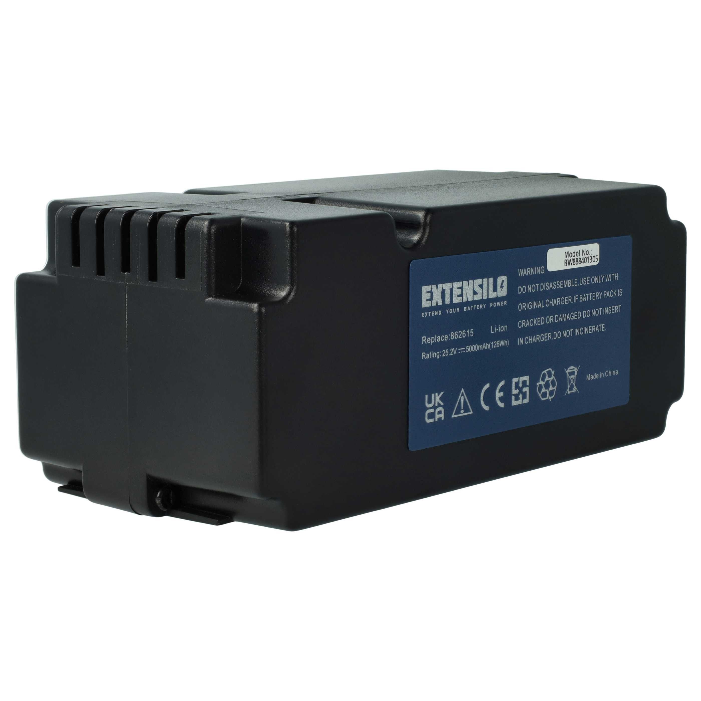 Extensilo passend für Fuxtec FX-RB224, FX-RB218 Rasenmäher / Mähroboter (5000 Akku Li-Ion 5000 ...