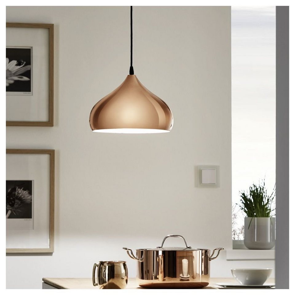 Click Licht Hängeleuchte Vintage Pendelleuchte Stahl Kupferfarben