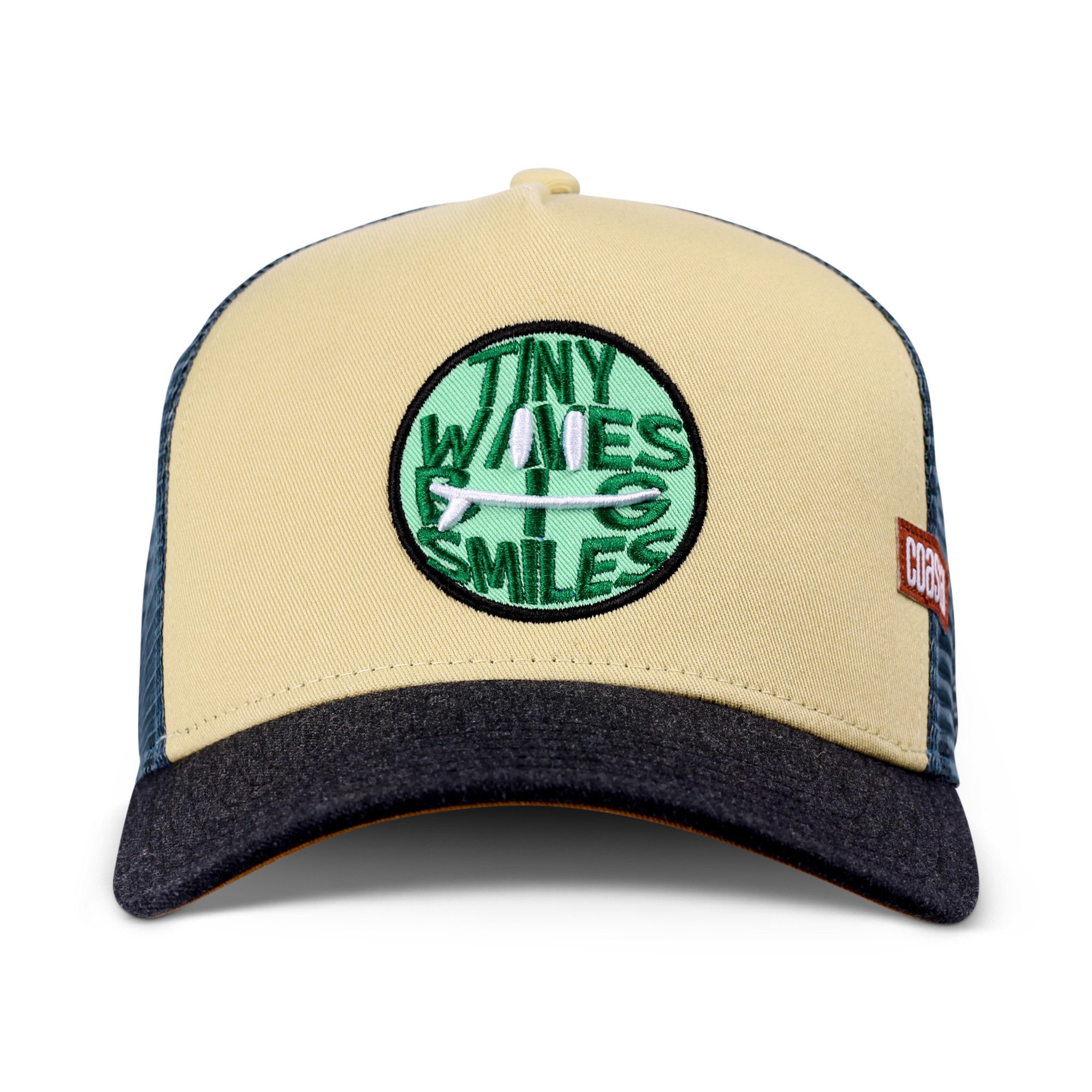 Coastal Trucker Cap Coastal HFT Tiny Waves Trucker Cap Khaki/Grey (Basecap, Trucker Kappe, Meshcap)