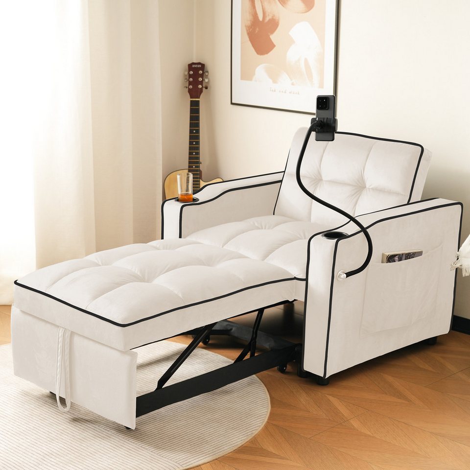 Redom Schlafsofa 3 In 1 Ausziehbares Einzel Schlafsofa Liegestuhl