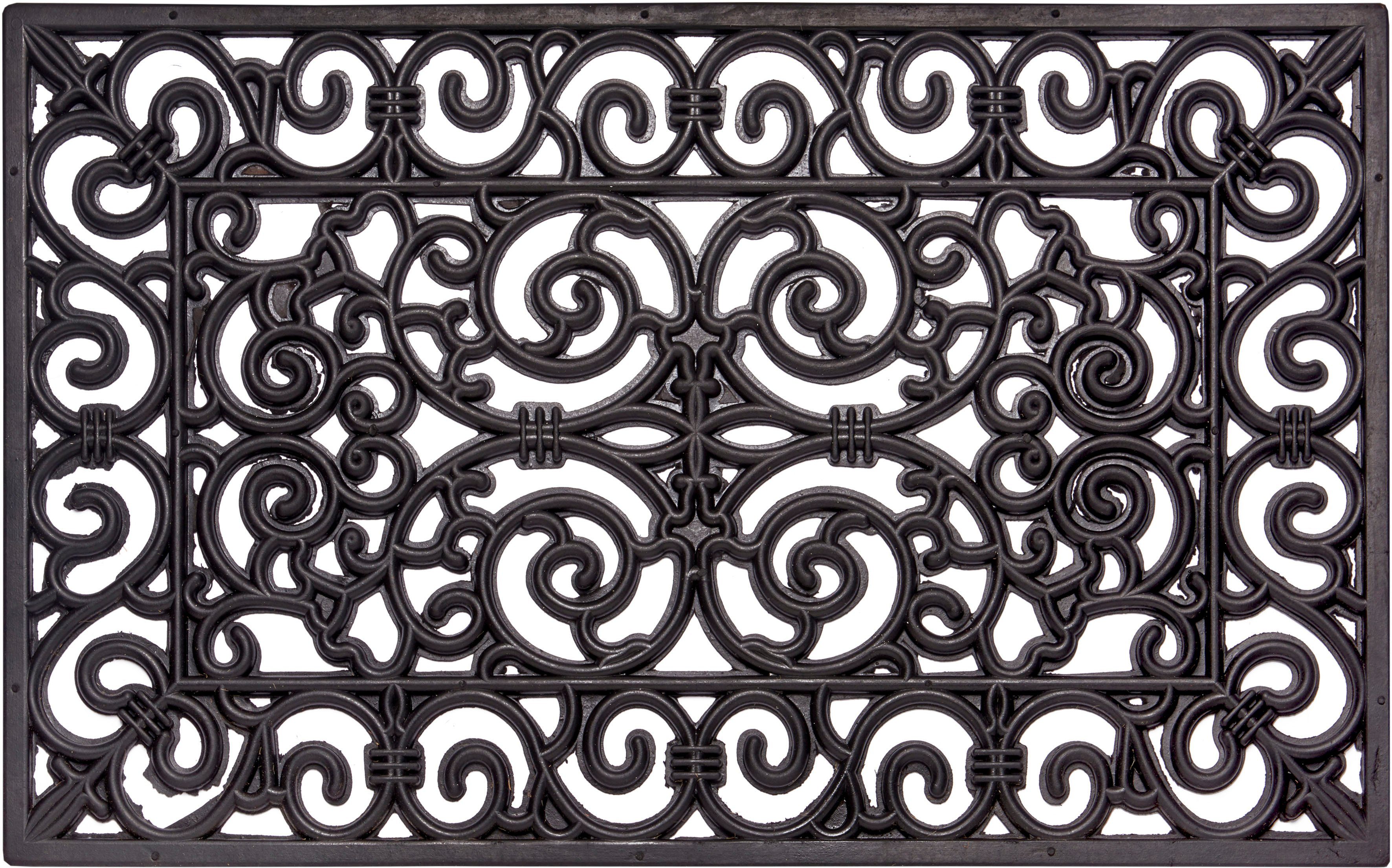 Fußmatte Ornaments Hanse Home Rechteckig Höhe 10 Mm Gummi