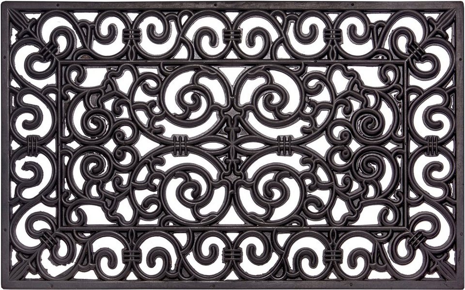 Hanse Home Fußmatte Ornaments Rechteckig Höhe 10 Mm Gummi