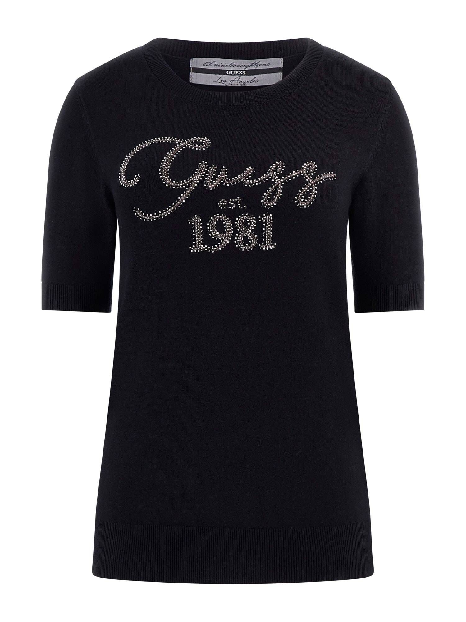 Guess T-Shirt Damen T-Shirt PALOMA LOGO Slim Fit (1-tlg)