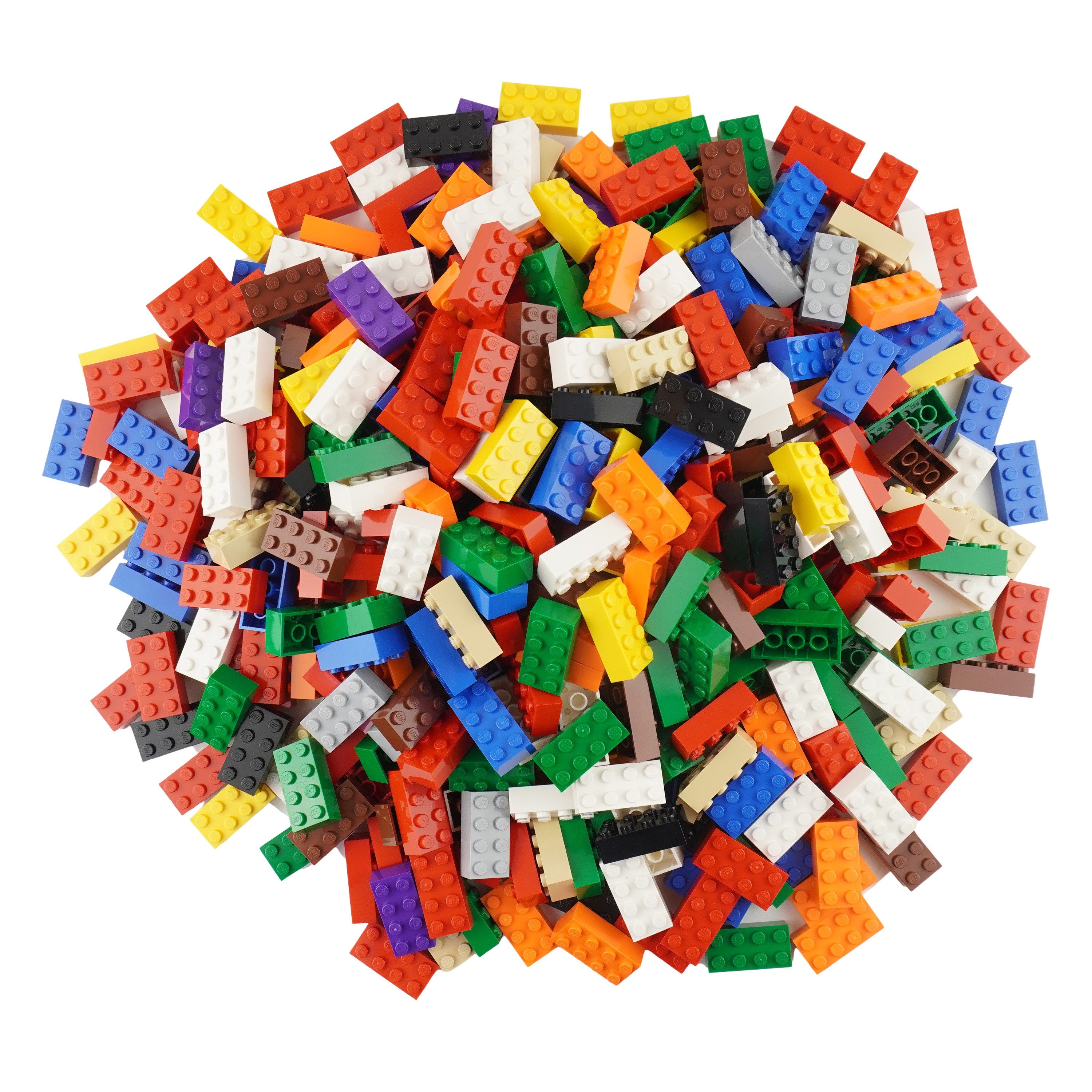 LEGO® LEGO® 2x4 Steine Bausteine Gemischt Bunt - 3001 NEU! Menge 100x Spielbausteine, (Bausteine ...
