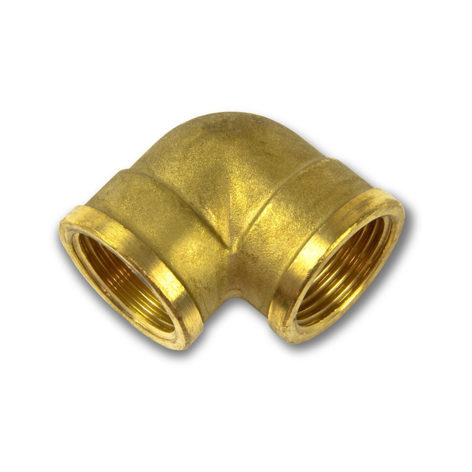 General Fittins Gewindefitting Messing Fitting Winkel 1/4 Zoll 90 Grad DN8 Gewindefitting