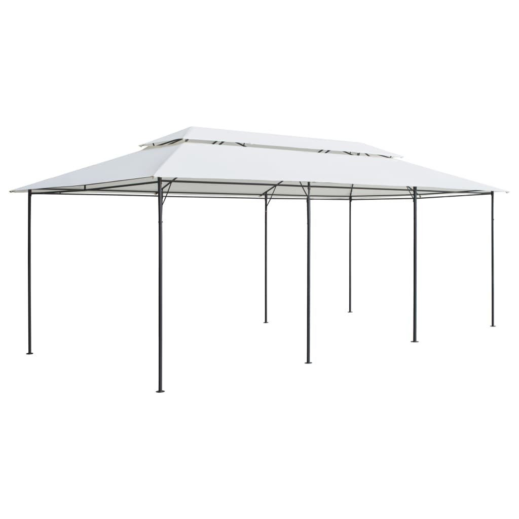 furnicato Pavillon Eleganter 4x4m in Weiß für Garten und Events ...