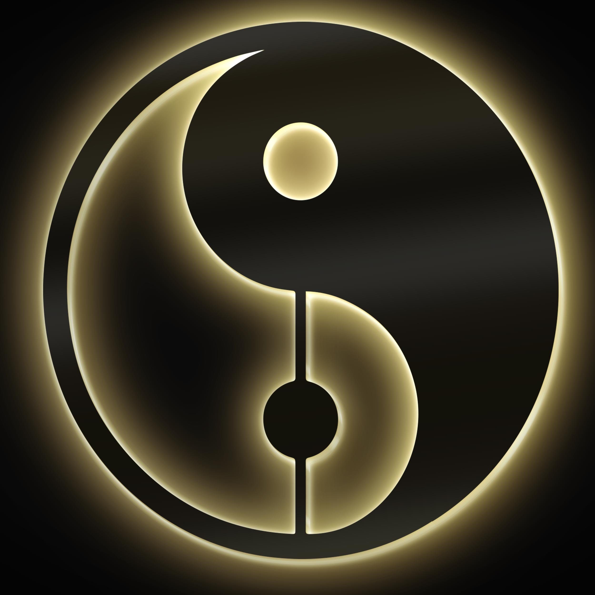 Namofactur LED Dekolicht Yin Yang Deko Geschenke - LED Wand Lampe ...