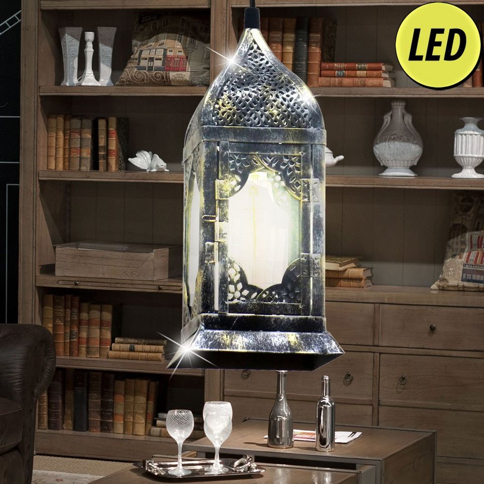 Etc Shop Led Laterne Retro Hänge Decken Lampe Ess Zimmer Pendel