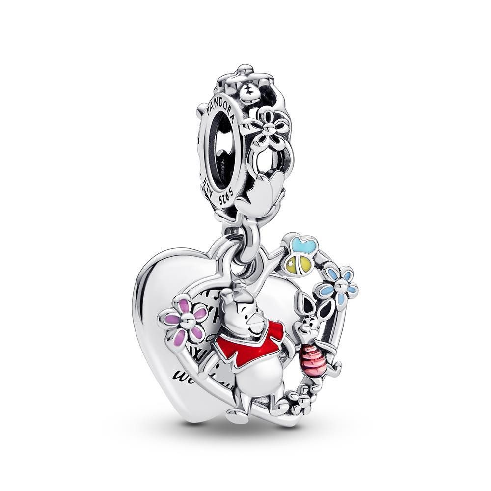 Pandora Charm-Einhänger PANDORA Disney Winnie Puuh & Ferkel Herz Charm-Anhänger