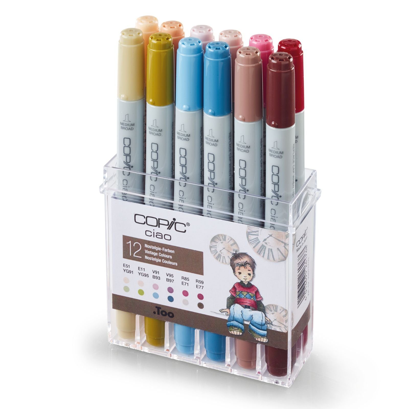 COPIC Copic Marker COPIC Ciao 12er Set - Nostalgie, Je nach Bundle in ...