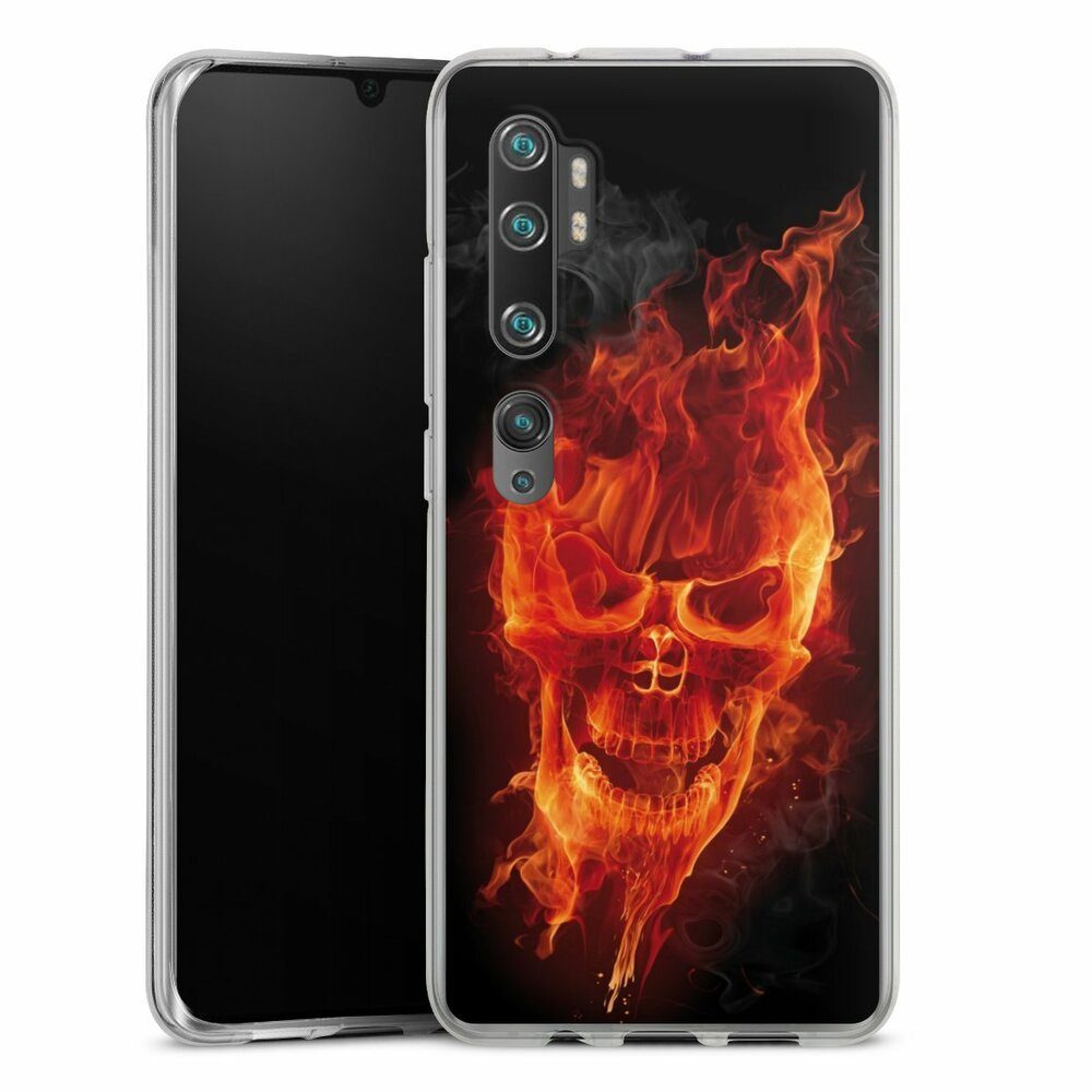 Deindesign Handyhülle Totenkopf Feuer Schädel Burning Skull Xiaomi