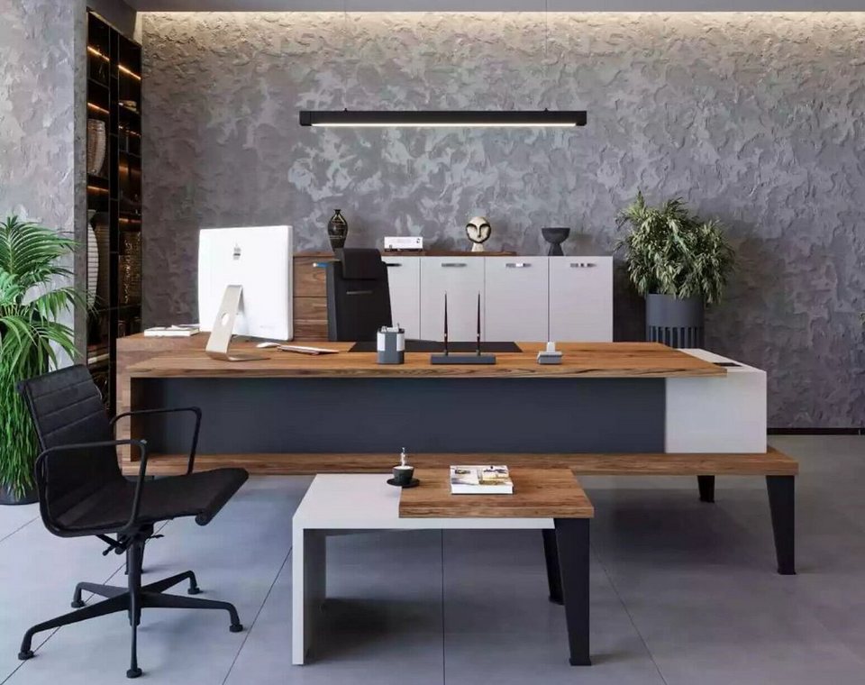 Jvmoebel Schreibtisch Moderne Bürogarnitur Schreibtisch Couchtisch